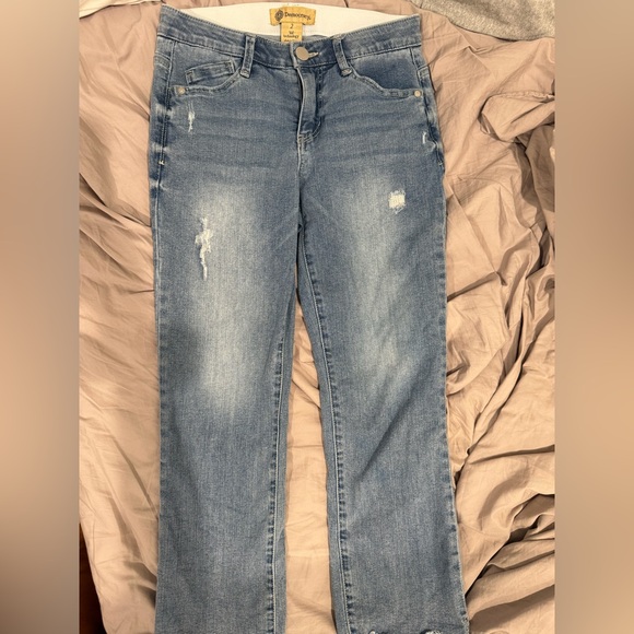Democracy | Jeans | Democracy Light Blue Distressed Straight Leg Jeans ...